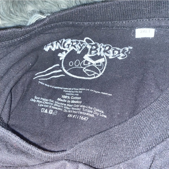 Shirts | Vintage Angry Birds 2xl Graphic Tshirt Guc Y2k | Poshmark